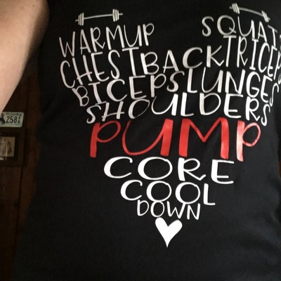 PUMP LOVE SHIRT / Pump Class Shirt / Womens Racerback Tank or Muscle ...