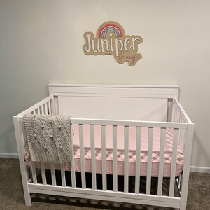 Stacked Name Sign Cutout / Nursery Name Sign / Baby Name Sign / Above ...