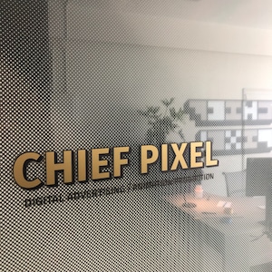 Personalised Gold Leaf Effect Window Sticker Chrome Gold Decal ...