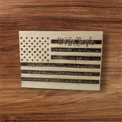 Pinned American Flag 3D STL and Grayscale Bitmap CNC Router STL Model ...