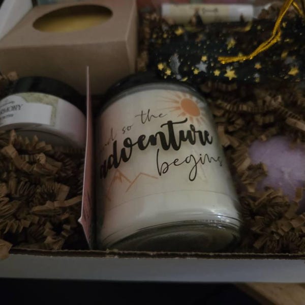 New Job Gift Box, Let New Adventures Begin, Congratulations Gift Basket ...