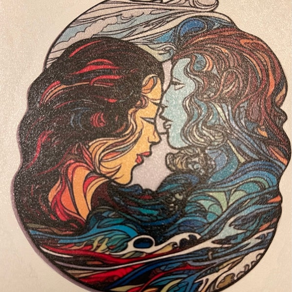 Ocean Waves Sticker Decal, Window Bumper Car Waterproof Vinyl Sticker ...