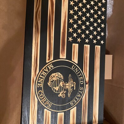 USN US Flag With Navy Seal Logo Vcarve Svg File for CNC Engraving Svg ...