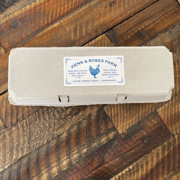 Custom Labels for Egg Cartons - Personalized for Your Farm or Coop ...