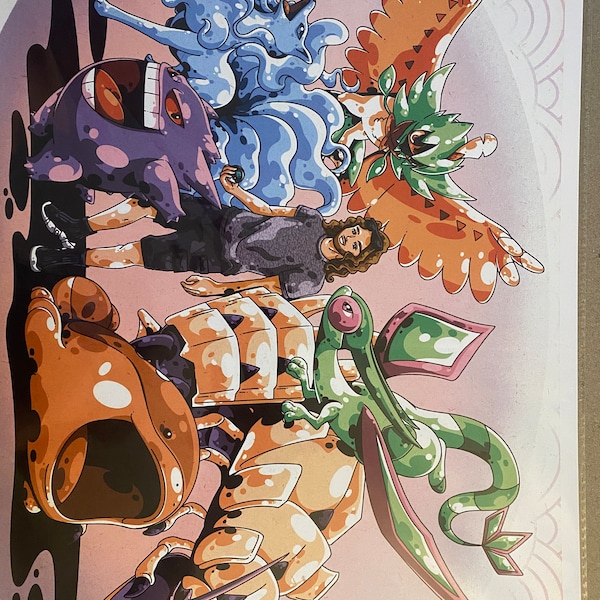 Custom Pokemon Poster - Etsy