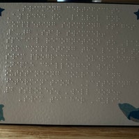 Braille Dog Bereavement Card. Dog Sympathy Card. Personalised and ...