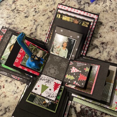 Rectangular Pop up Surprise Gift Box Template SVG, PDF and PNG, Jumping ...