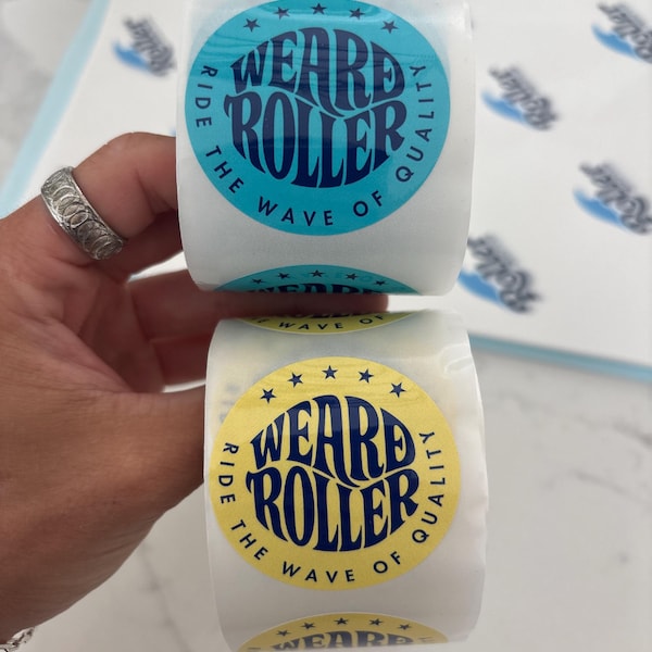 CUSTOM Stickers Roll, Custom Logo Stickers, Custom Label Roll ...