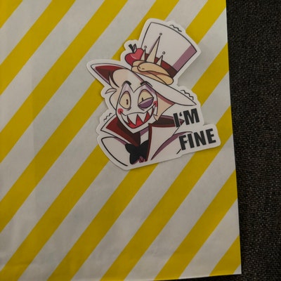 Vinyl Sticker Hazbin Hotel Adam First Man Dickmaster - Etsy Canada