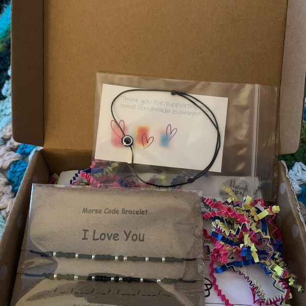 I Love You Morse Code Bracelet, Couples Bracelet Set, Matching ...