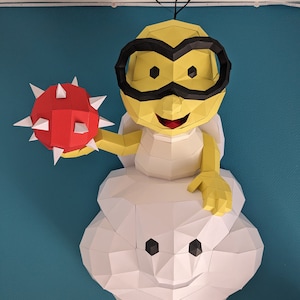 Bowser Koopa, Wall Papercraft PDF, Dxf, Cameo, Svg, DIY, Low Poly Paper ...