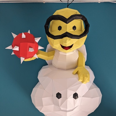 Bowser Koopa, Wall Papercraft PDF, Dxf, Cameo, Svg, DIY, Low Poly Paper ...