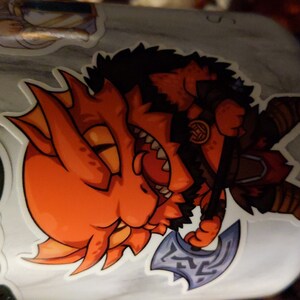 Karlach Fury of Avernus Sticker Inspired by Magic the - Etsy