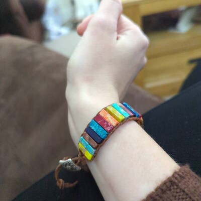 Tibetan Coconut Shell Bead Bracelet. Stunning Coconut Shell Beaded Men ...