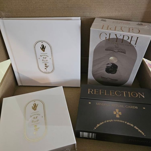 Ancient + Ethereal Oracle and Tarot Deck Bundle | Glyph Symbols ...