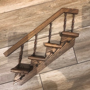 Step Side 2 Tiered Wood End Table Vintage Mid Century Modern | Etsy