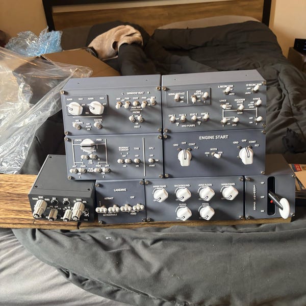 GA Switch Panel Module - Flight Simulator - Home Cockpit Panels - Etsy