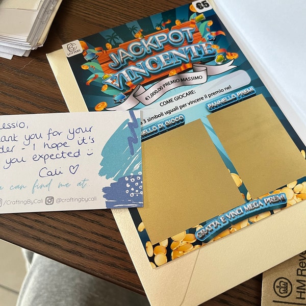 Custom Scratchcard, Scratch to Reveal Gift, Personalised Surprise Trip ...