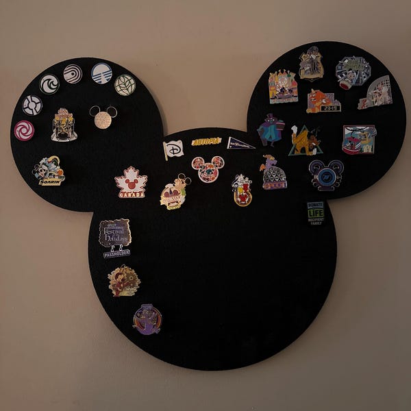 Mickey Mouse Cork Boards. Mickey Pin Display. Disney Pin Board, Mickey ...