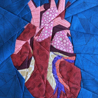 Anatomical Heart Paper Piecing Pattern - Etsy