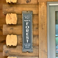 National Forest Sign, Vertical Forest Sign, Custom Nat'l Forest Gift ...