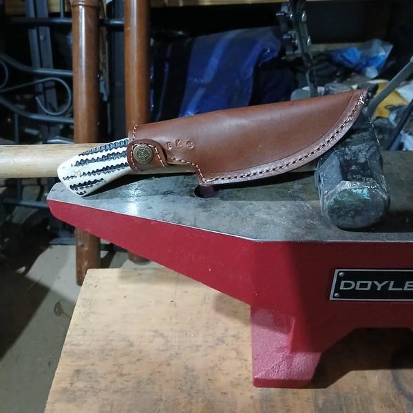 Custom Handmade Leather Knife Sheath Fixed Blade Belt Sheath Gift for ...