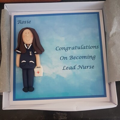 New Job/ Good Luck/ Congratulations Card for Nurse /midwife by Hot ...