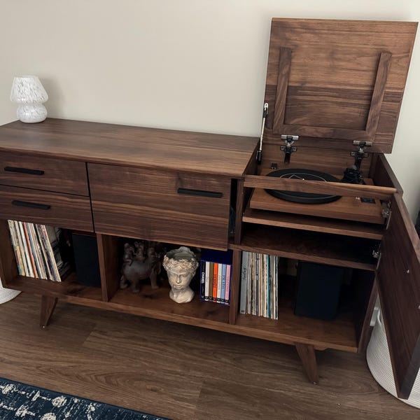 Modern Hifi | the Nashville Flip Top Stereo Console - Etsy