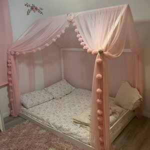 Bed Canopy, Chiffon Baldachin, Mint Canopy, Kids Ceiling Hanging Tent ...