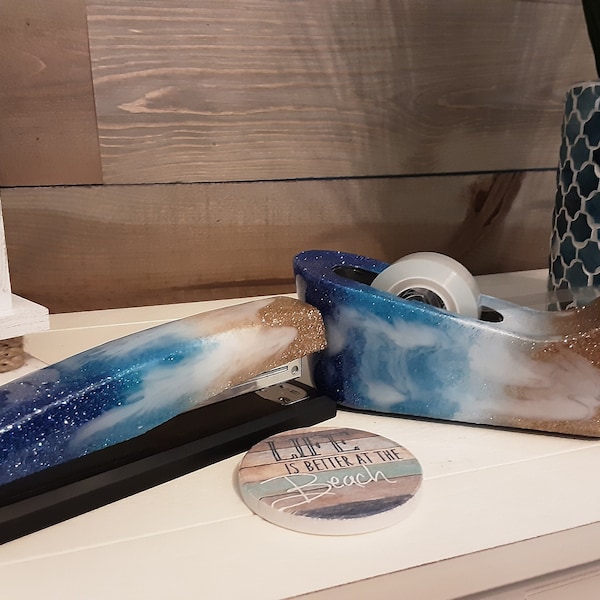 6 Piece Beach Theme Resin Office Supply Set | Resin Scissors | Resin ...