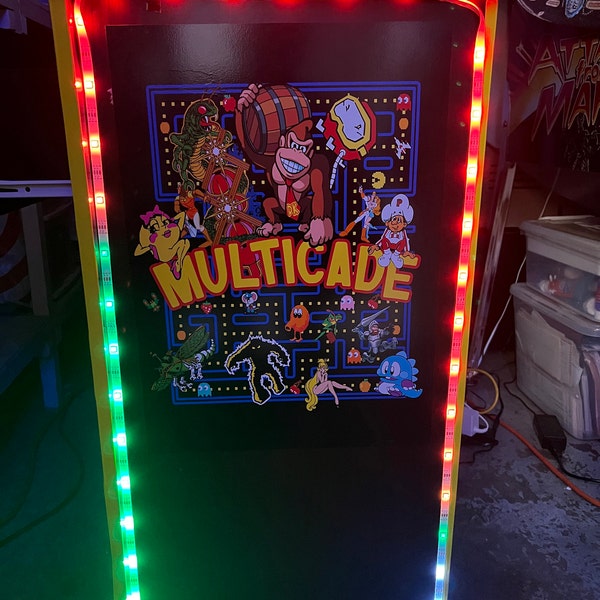 Mame Multicade Classics Side Art Arcade Cabinet Graphics Decals ...