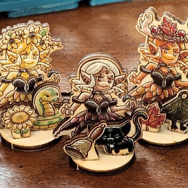 Eladrin Warlock Miniatures (set of 5) | Spring | Summer | Autumn ...