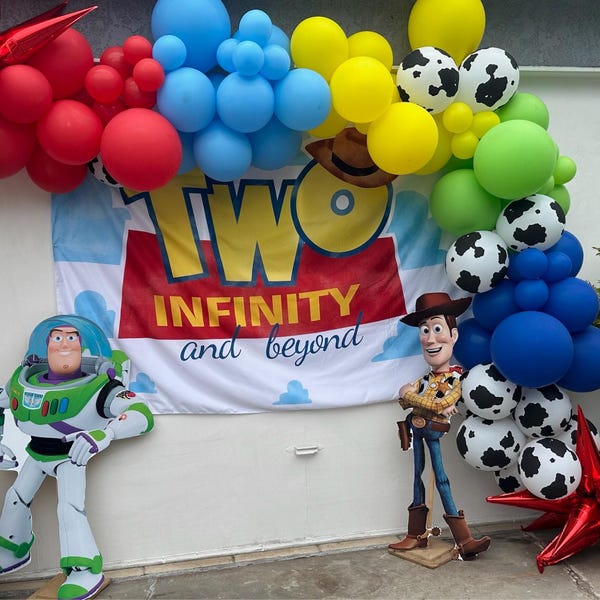 DIY TWO Infinity Balloon Garland Kit Toy Story Birthday Balloon Arch ...