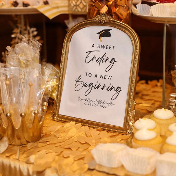 Graduation Dessert Table Sign | Printable Graduation Treat Table Sign ...