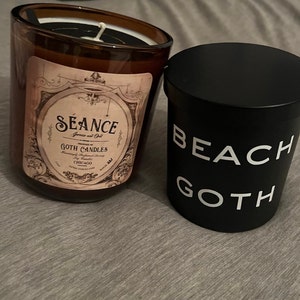 CLOVE Goth Candles Premium Soy Wax Black Candle 8 Oz - Etsy