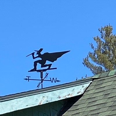 Crow Metal Weathervane Weather Vane Home Roof Decor Raven - Etsy