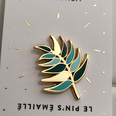 Pins Palm Tree Leaf Vegetable Enamel Pin Leaf Badge Pins Lapel Pin ...