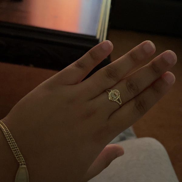 14k Gold Virgin Mary Color Stone CZ Ring / Religious Women Ring / 14k ...