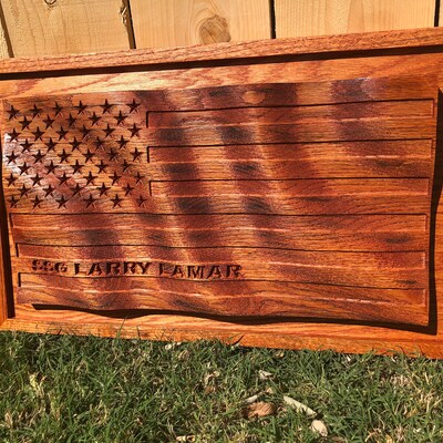 CNC Stl 3D Waving American Flag. Beautiful, Highly Detailed and ...