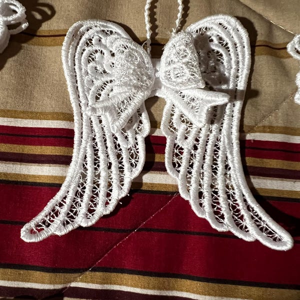 Angel Wings and Bow FSL Freestanding Lace Artapli Original Bow Hanger ...