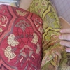 Upholstery Fabric,turkish Fabric, Green Carnation Pattern Fabric ...