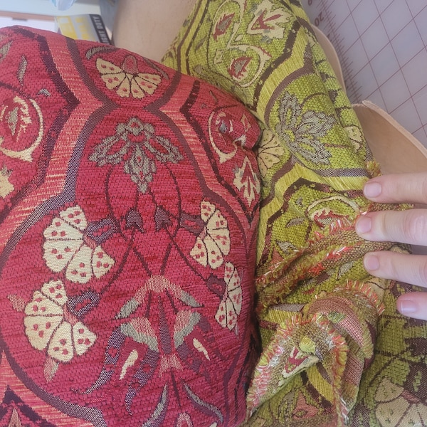 Upholstery Fabric,turkish Fabric, Green Carnation Pattern Fabric ...