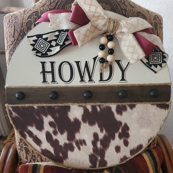 Rustic Winter Teardrop Swag/ Winter Swag for Front Door/ Western Wreath ...