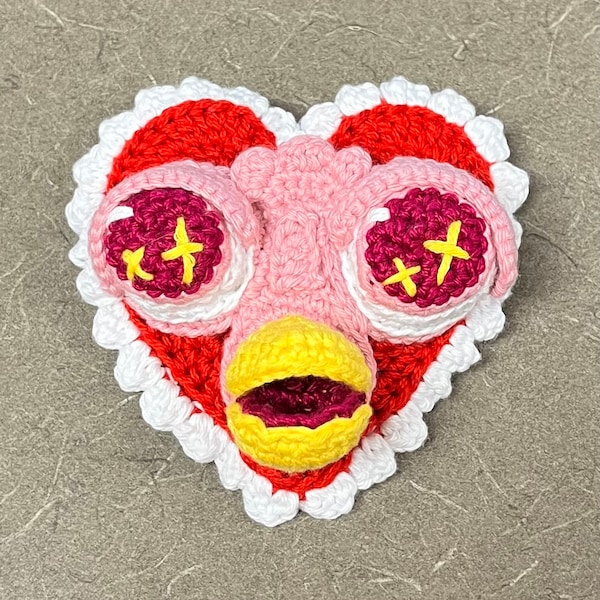 Kawaii Cursed Face Appliqué Amigurumi Crochet Pattern - PDF - English ...