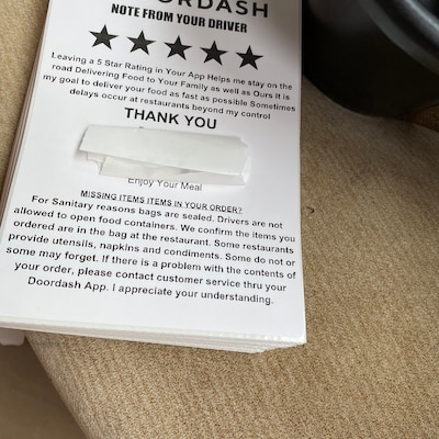 350 Personalized Labels Doordash, Grubhub, Ubereats, Spark Delivery ...