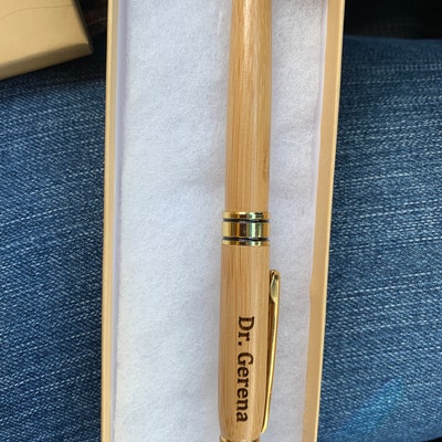 PERSONALIZED Exotic NATURAL Wood Pen, Engraved Wooden Pens, Rosewood ...
