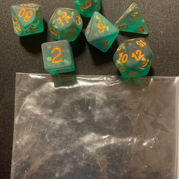 Sea Serpent Dnd Dice Set, Dungeons and Dragons Dice, D20 Dice Critical ...