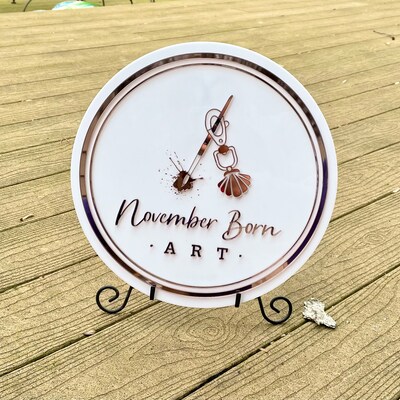 Round Business LOGO Sign Business Shop Sign Round Business Sign Logo ...