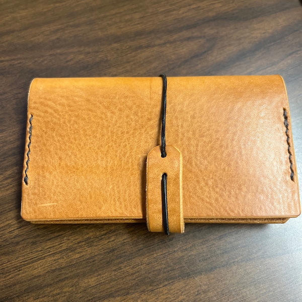 Handmade Leather Index Card Holder: A6, 3x5, 4x6 Refillable Wallet - Etsy