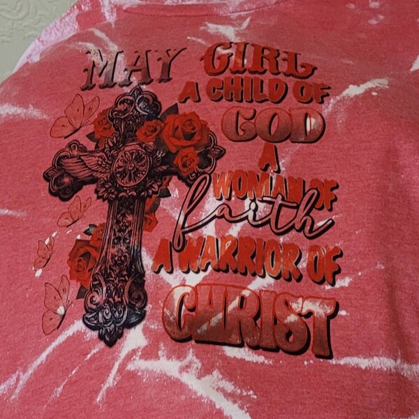 May Girl Christian Png Sublimation Design Download, Cross With Roses ...